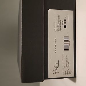 Ann Taylor | Shoes | Ann Taylor Size 1 Brown Croc Embossed Strappy ...